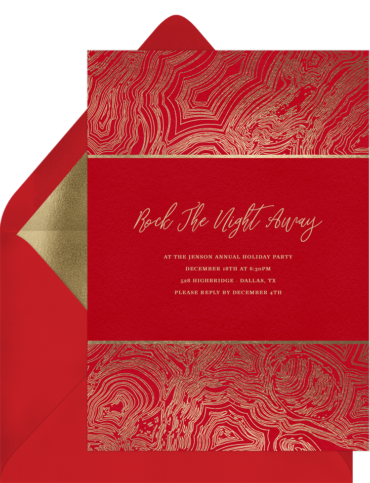 Malachite Pattern Invitations | Greenvelope.com