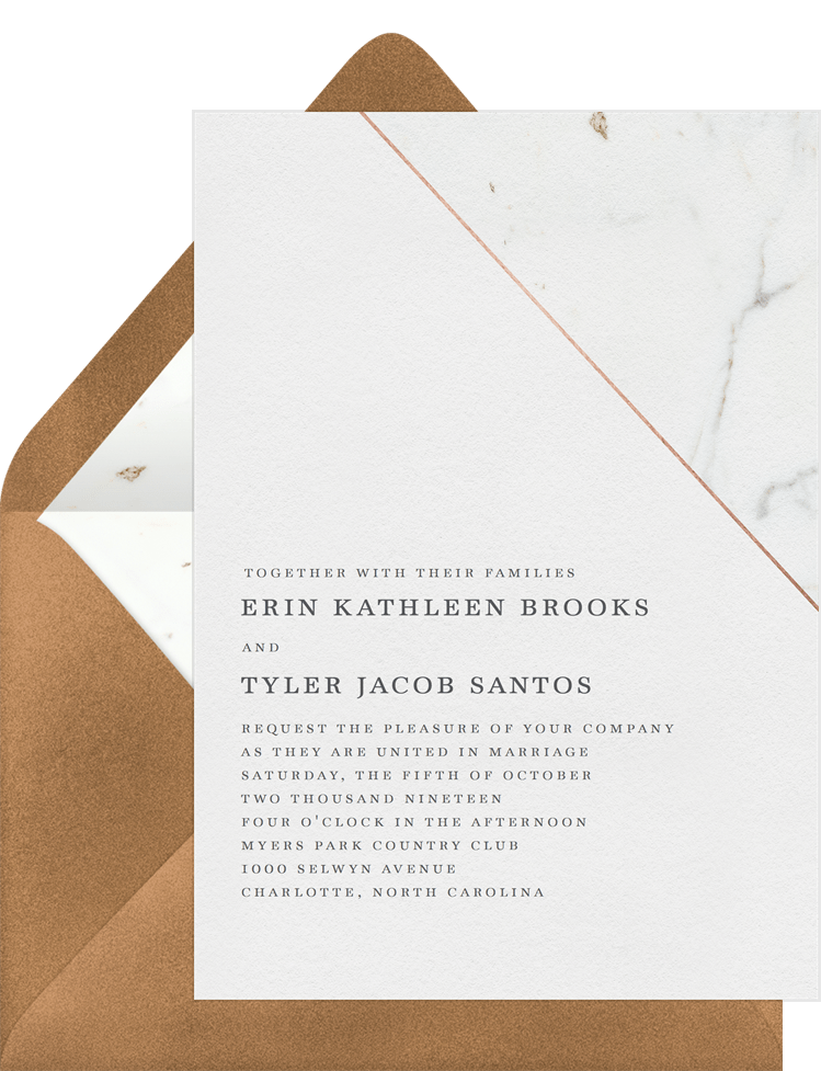 Marble Edge Invitations | Greenvelope.com