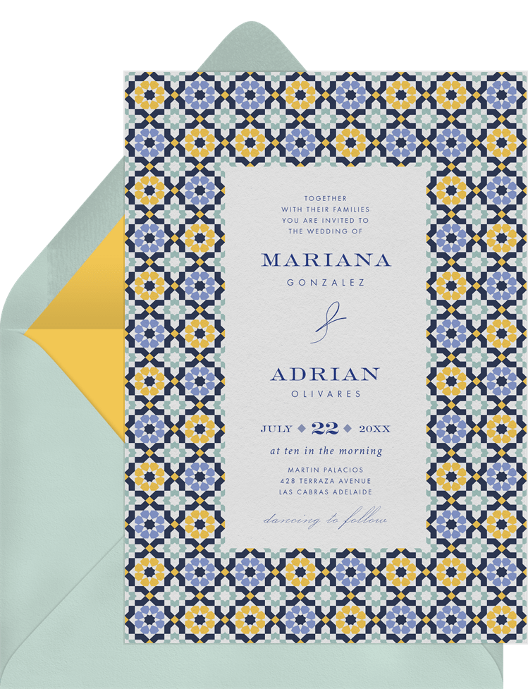 Mediterranean Tiles Invitations | Greenvelope.com