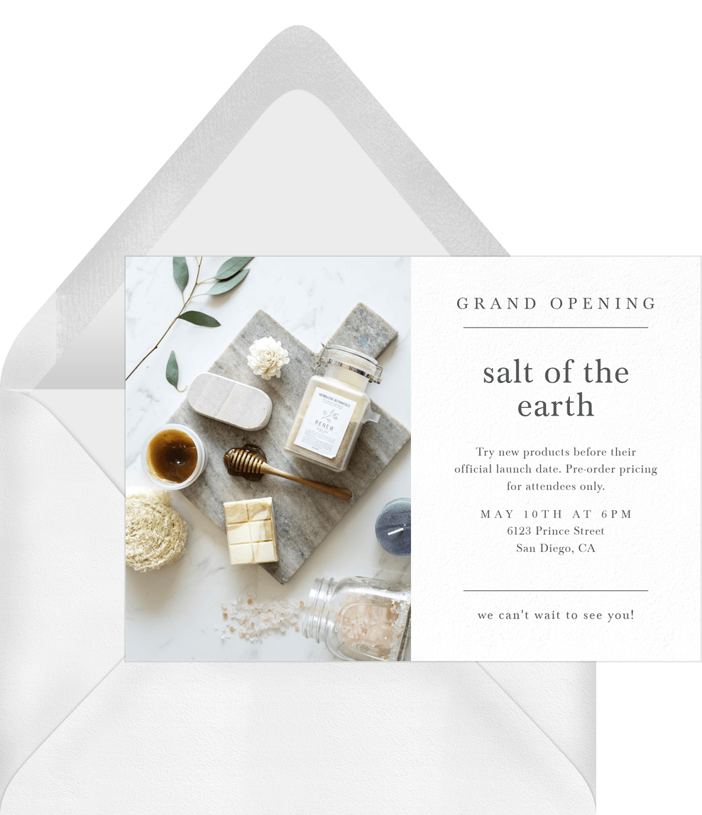 Minimal Chic Invitations in Creme | Greenvelope.com