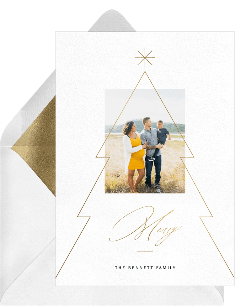 Minimal Tree Overlay Cards | Greenvelope.com