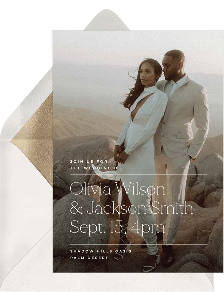 Minimalistic Type Invitations | Greenvelope.com