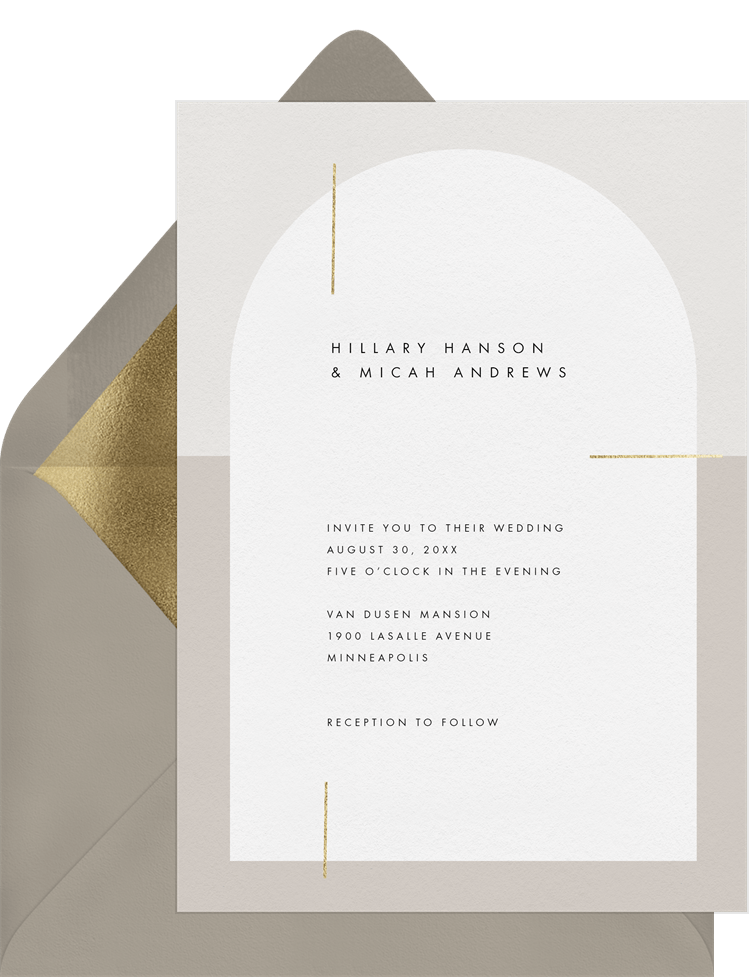 Mod Arch Invitations | Greenvelope.com