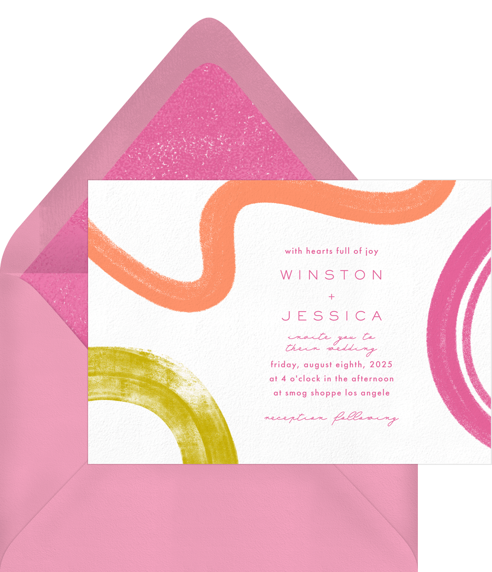 Mod Mood Invitations in Orange | Greenvelope.com