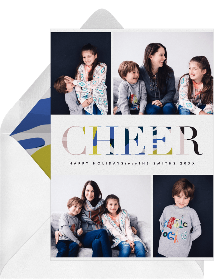 Modern Colorful Cheer Cards | Greenvelope.com