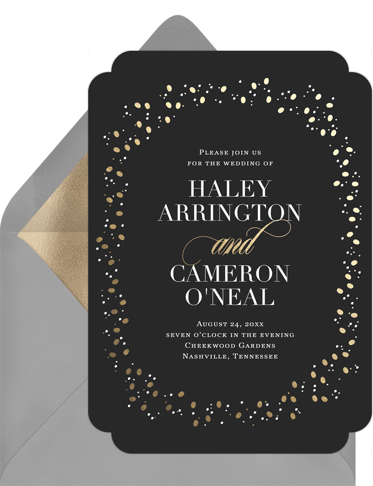 Confetti Wedding Invitations