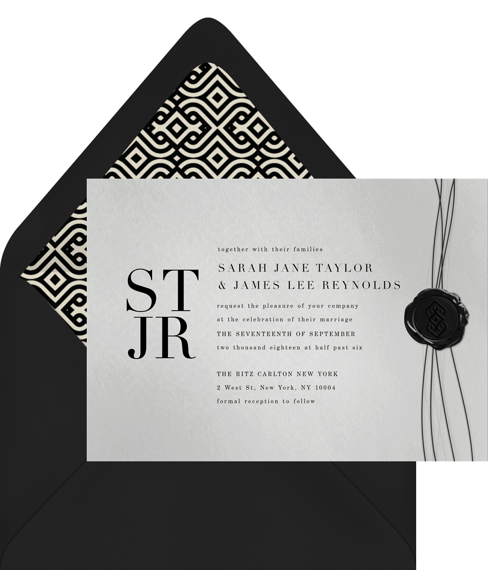 Modern Minimalism Invitations | Greenvelope.com
