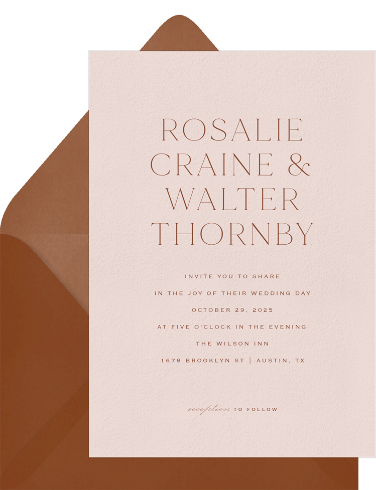 Modern Nobility Invitations | Greenvelope.com