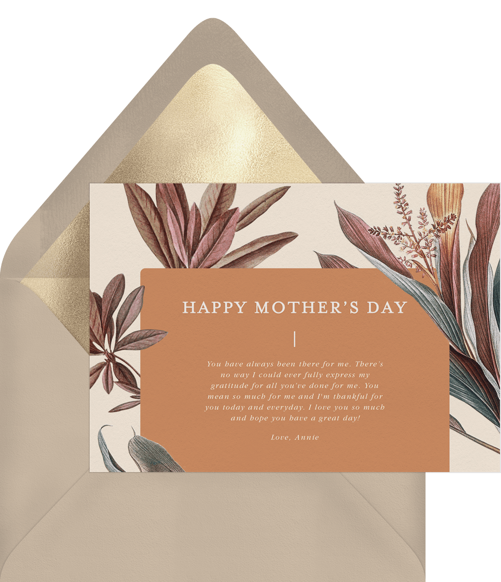 Modern Palm Lily Cards | Greenvelope.com