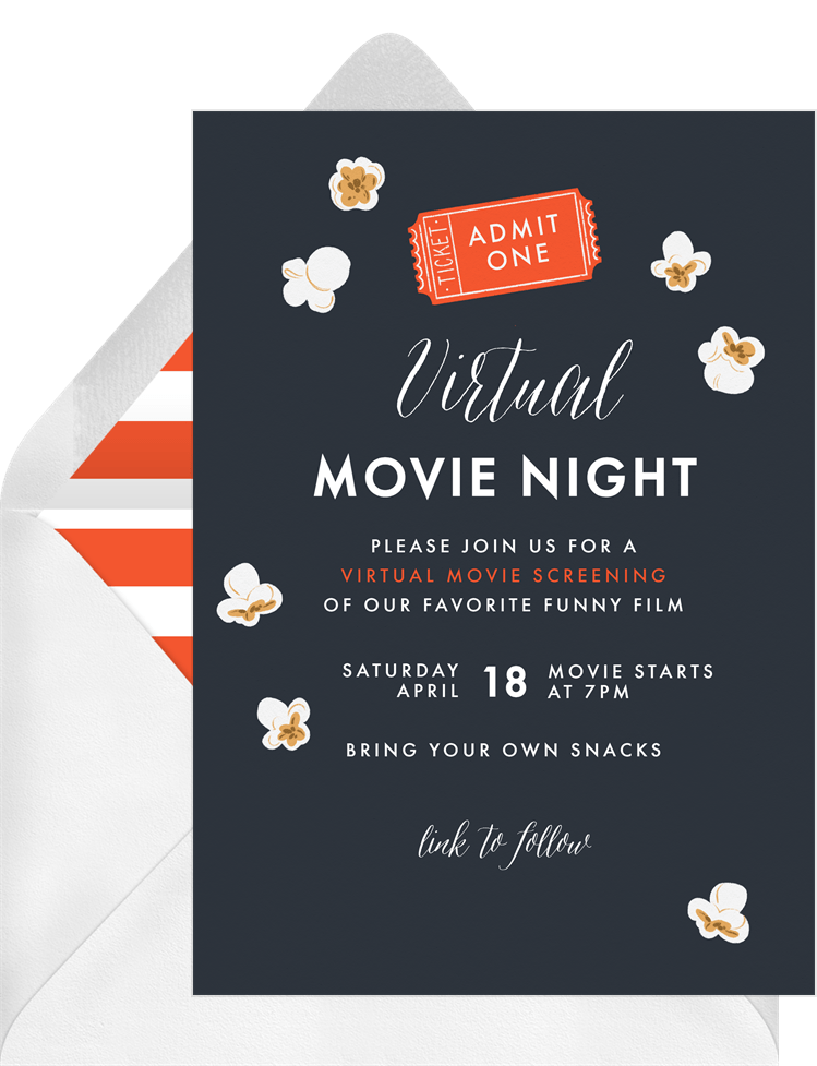 Movie Night Classics Invitations | Greenvelope.com