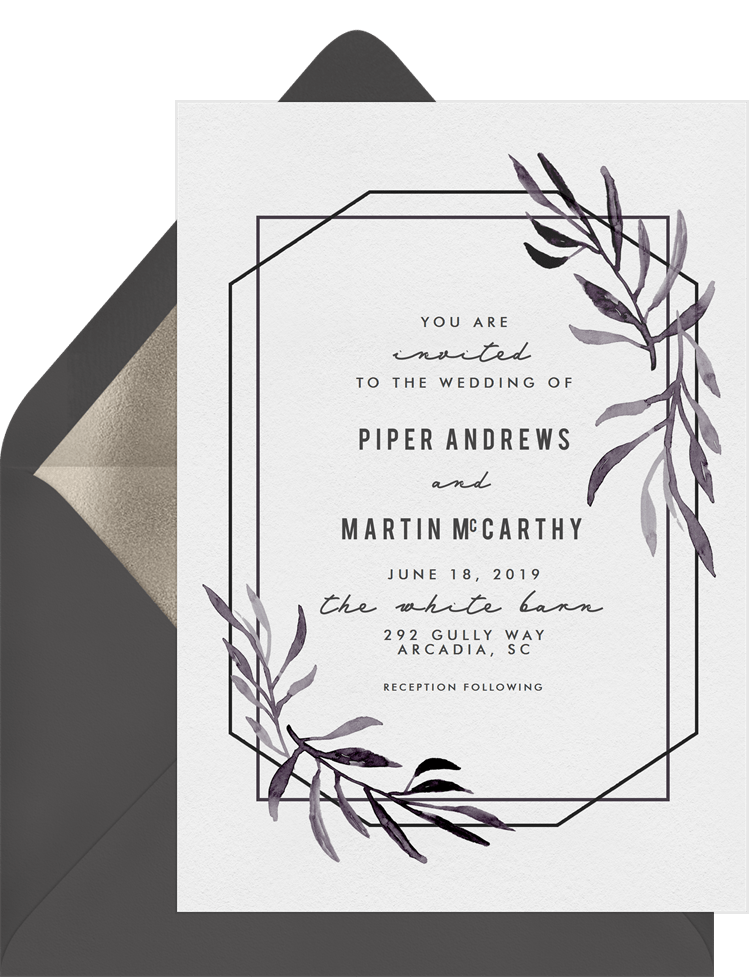Nature's Beauty Invitations in Blue | Greenvelope.com