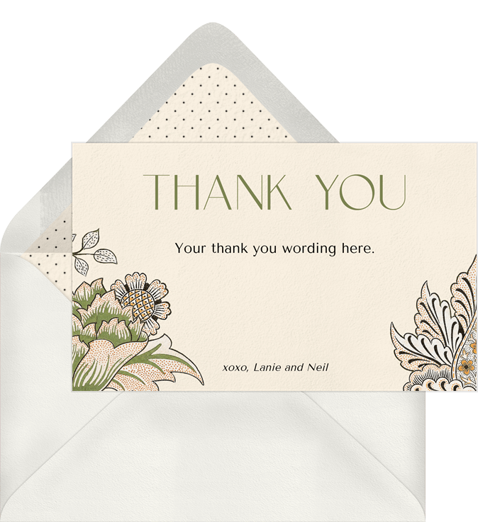 Designs Thank You Notes in Thank-You-Notes | Greenvelope.com