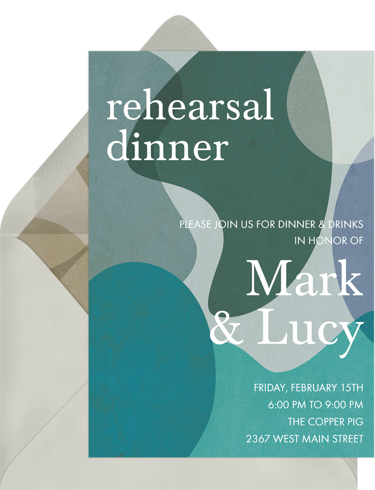 Organic Shapes Invitations | Greenvelope.com