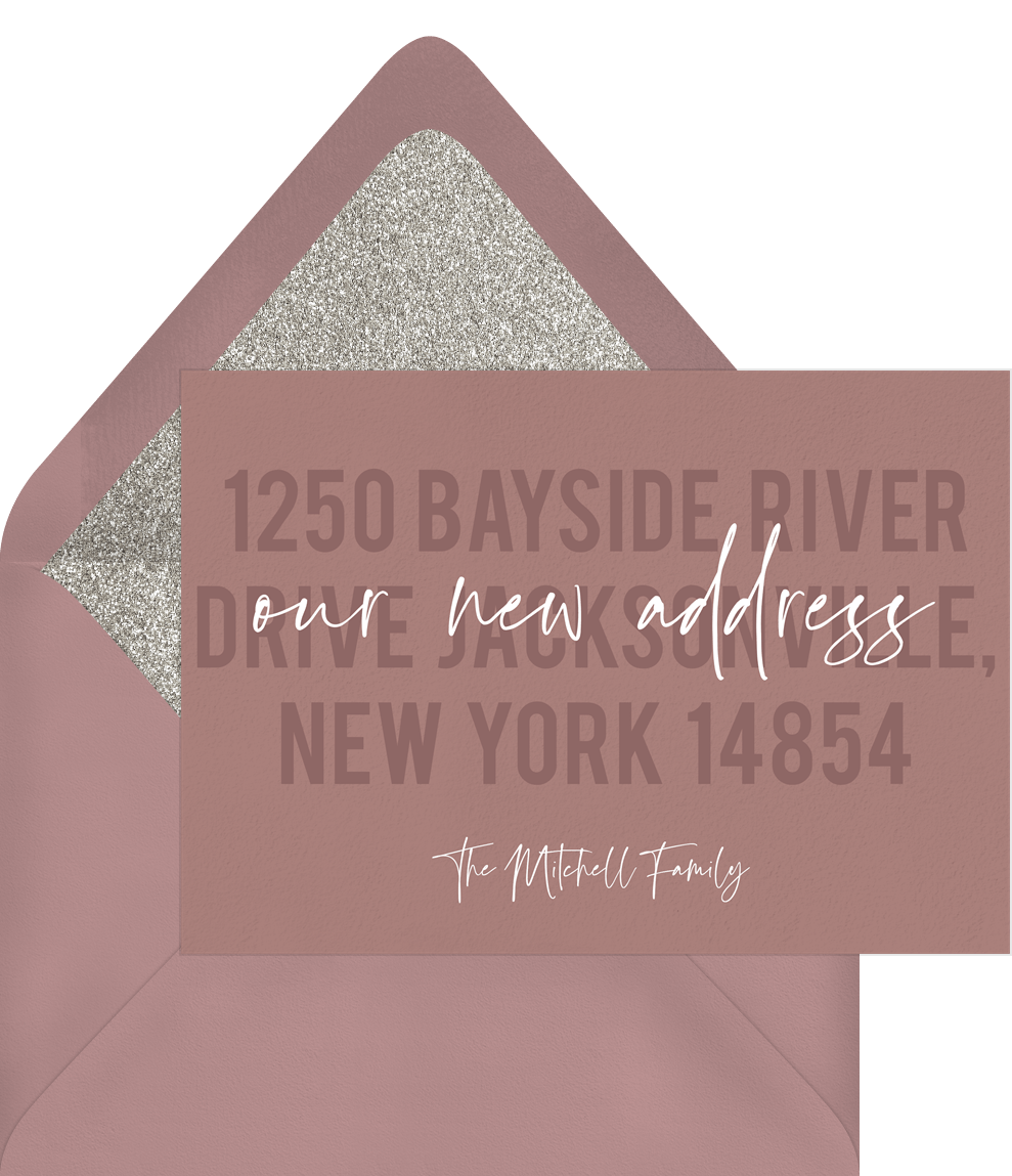 Our New Address Announcements | Greenvelope.com