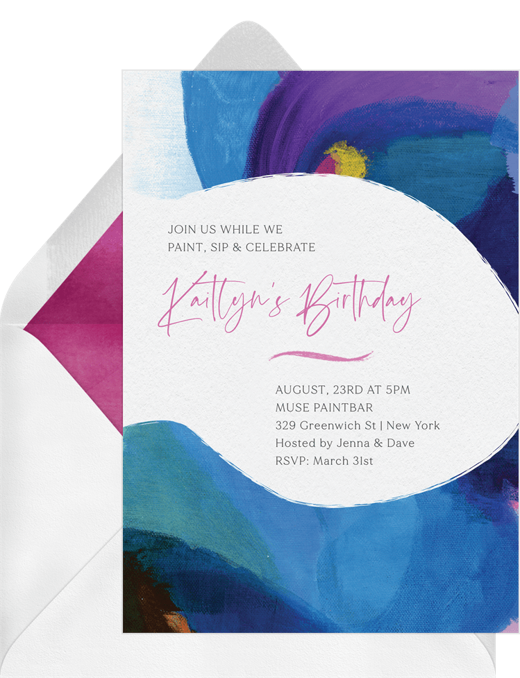 Paint Night Invitations | Greenvelope.com