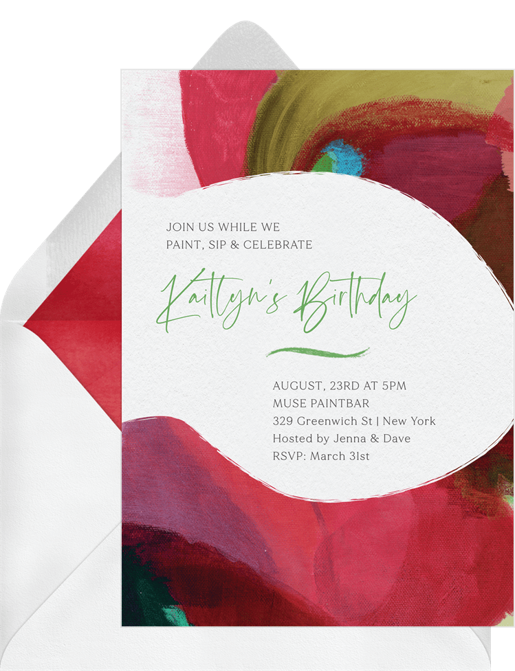 Paint Night Invitations | Greenvelope.com