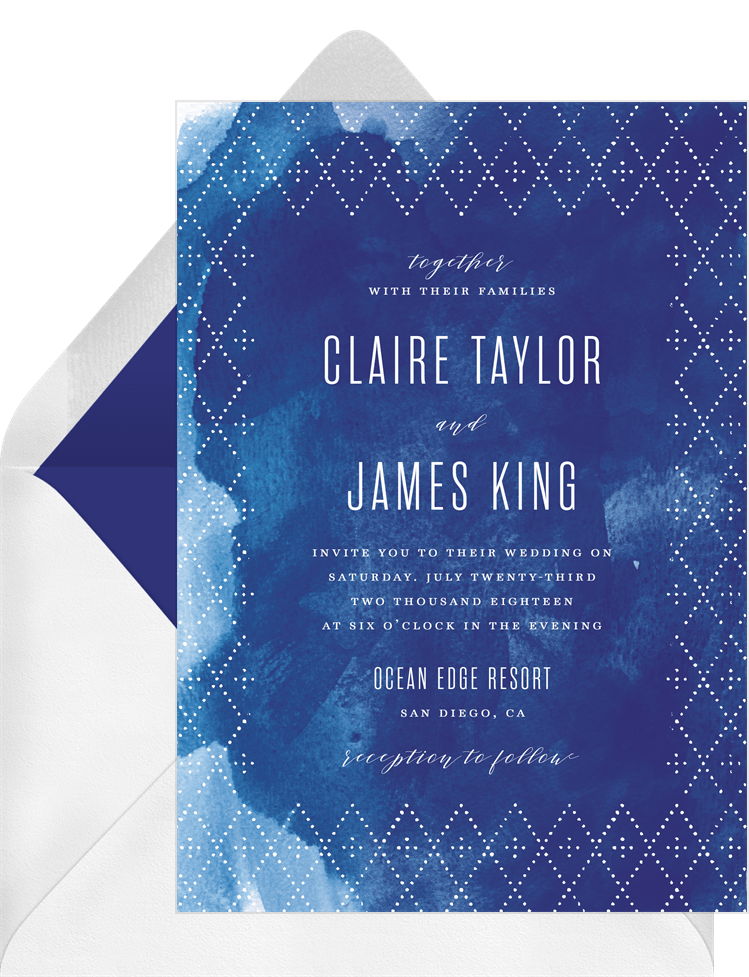 Painted Diamond Frame Invitations | Greenvelope.com