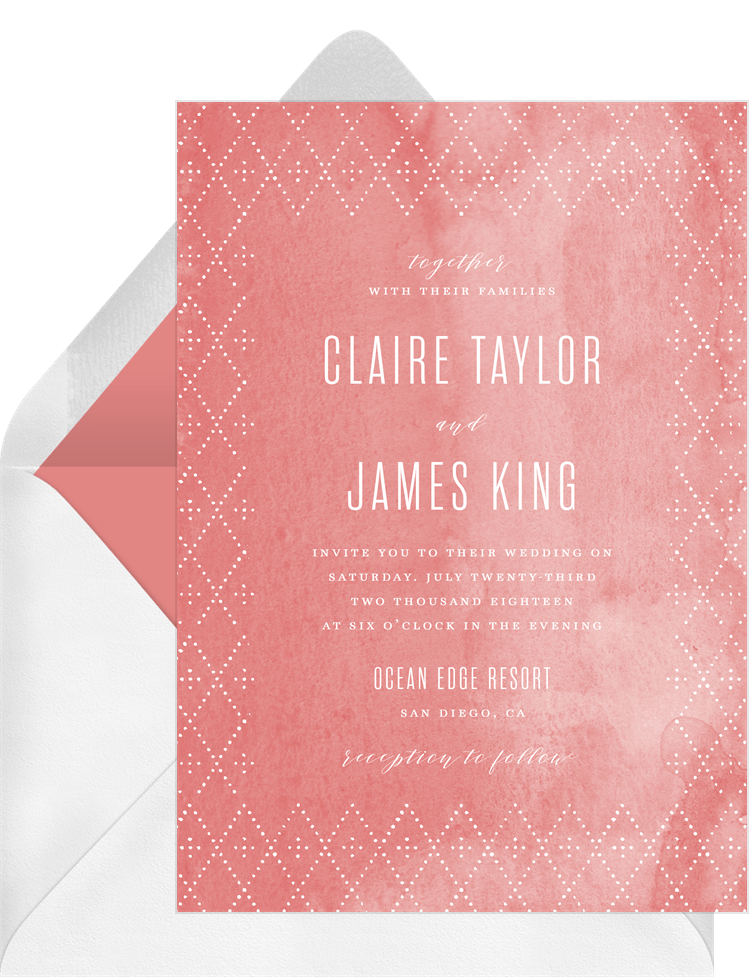 Painted Diamond Frame Invitations | Greenvelope.com
