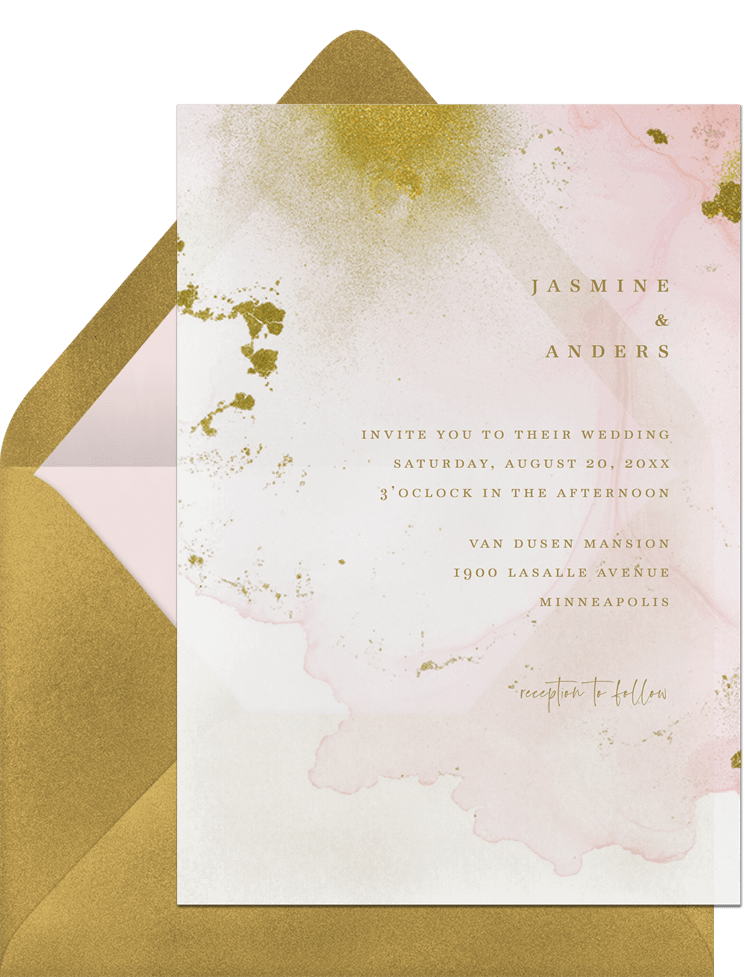 Painted Vellum Invitations | Greenvelope.com