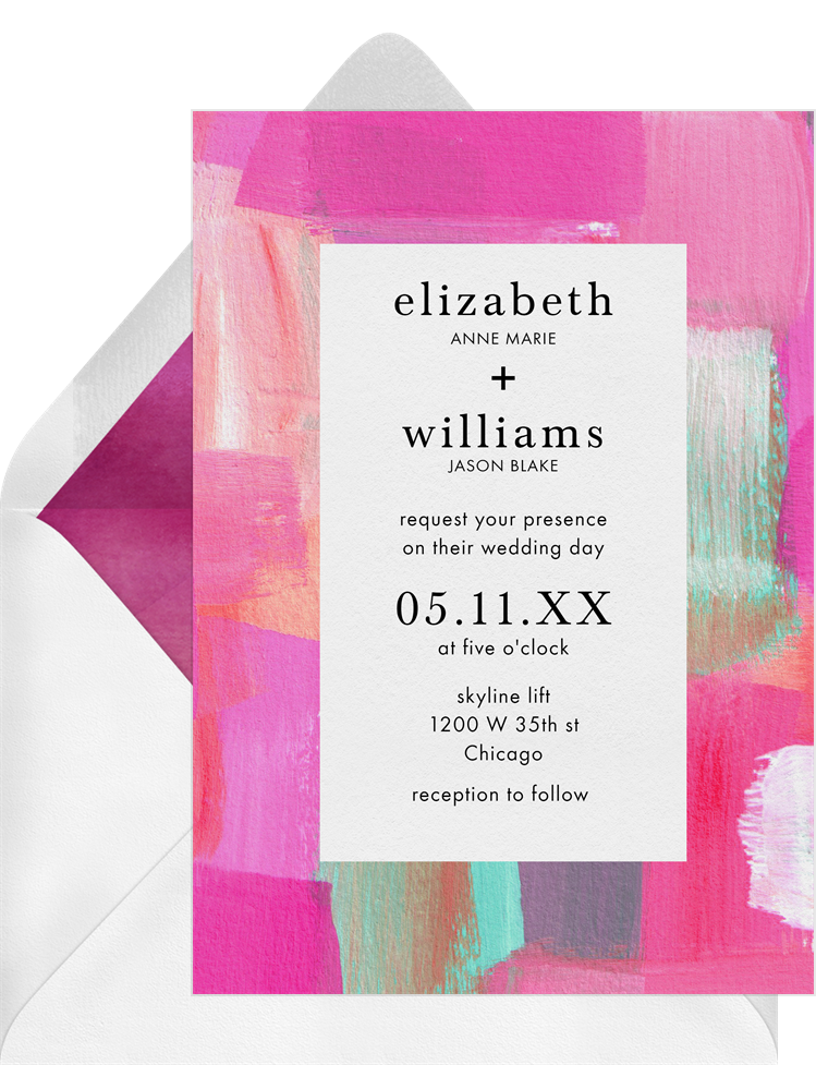 Painterly Strokes Invitations | Greenvelope.com