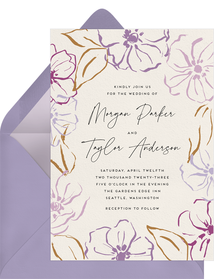 Designs Invitation in Invitations | Greenvelope.com
