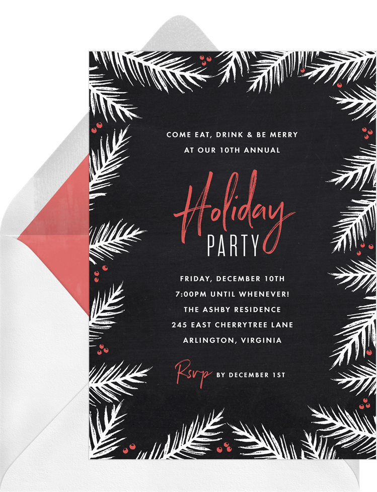 Pine Frame Invitations | Greenvelope.com