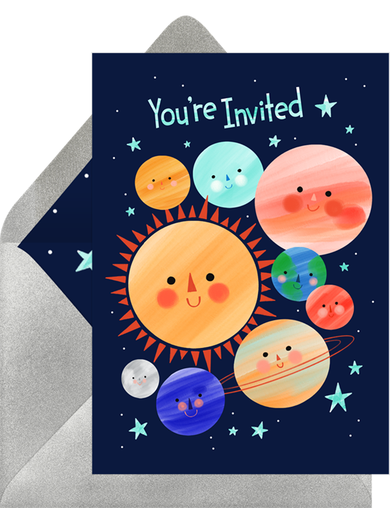 Planets Invitations | Greenvelope.com