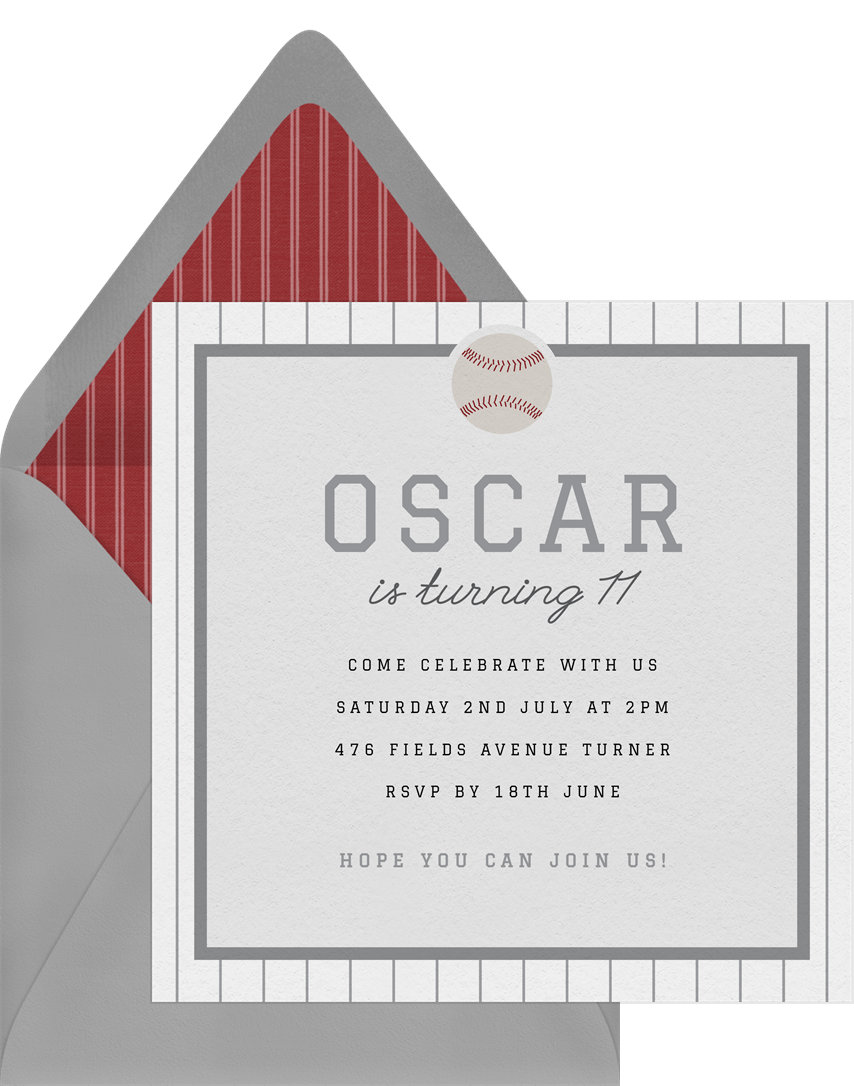 Play Ball Invitations | Greenvelope.com