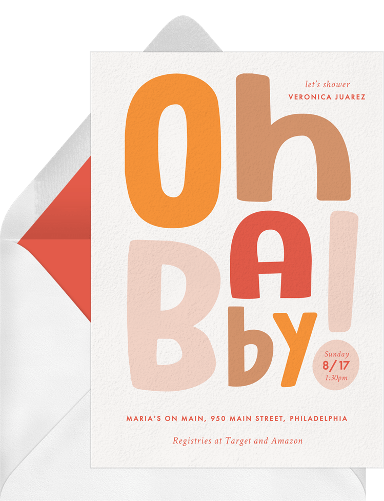 Playful Stack Invitations | Greenvelope.com