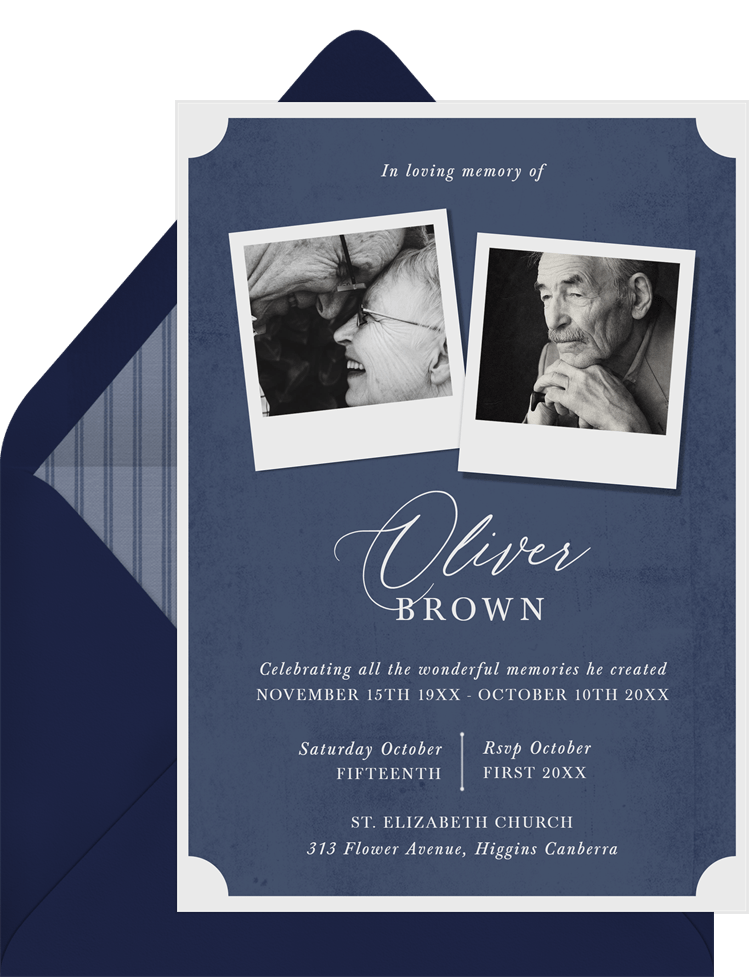 Polaroid Memories Invitations | Greenvelope.com
