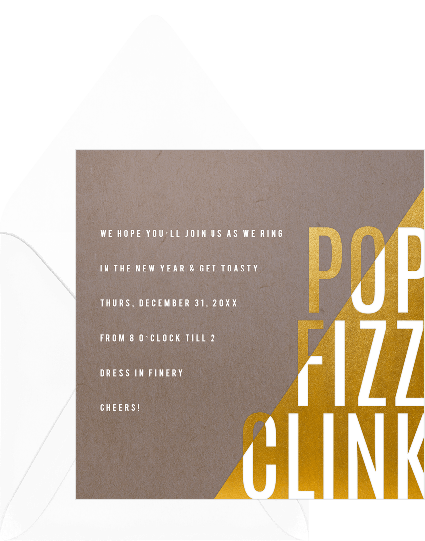 Pop Fizz Contrast Invitations | Greenvelope.com