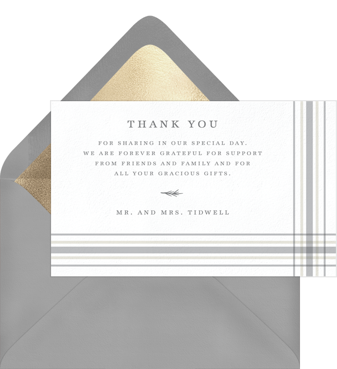 Preppy Plaid Thank You Notes | Greenvelope.com