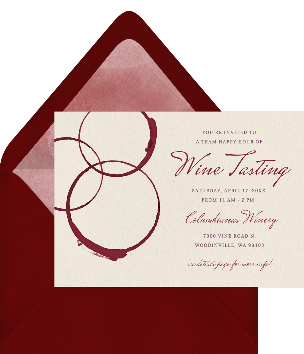 Red Rings Invitations | Greenvelope.com