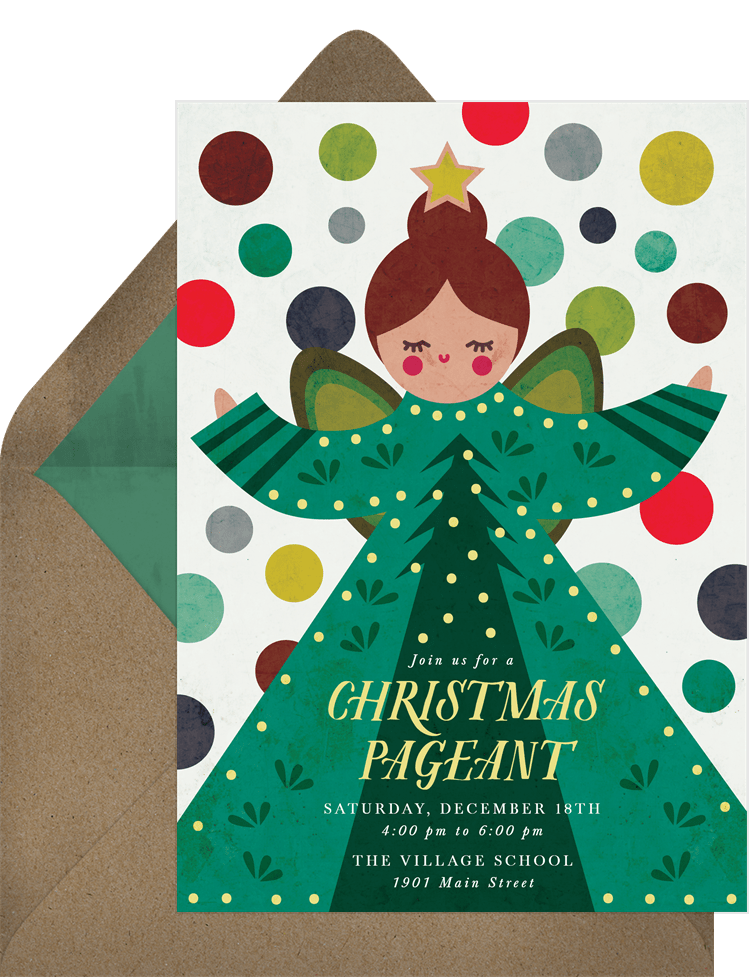 Retro Angel Invitations | Greenvelope.com