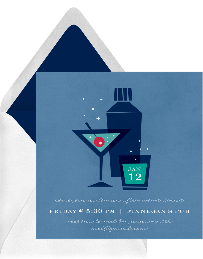 Retro Cocktails Invitations | Greenvelope.com
