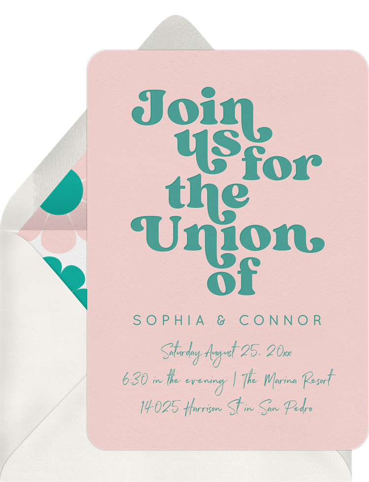Retro Union Invitations | Greenvelope.com