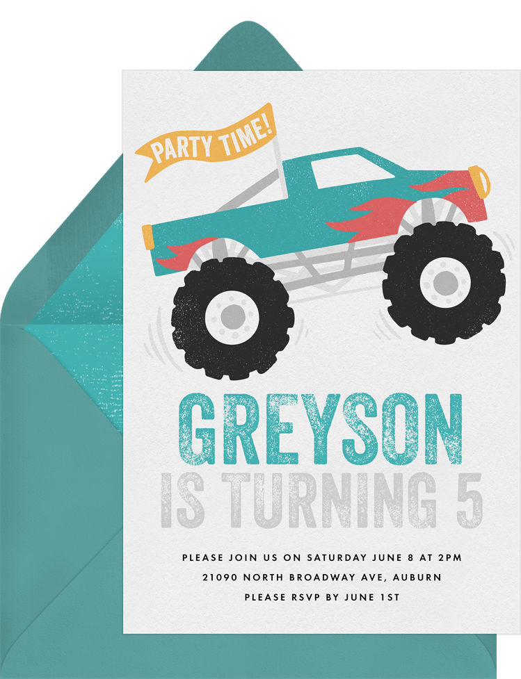 Rev Your Engines Invitations | Greenvelope.com