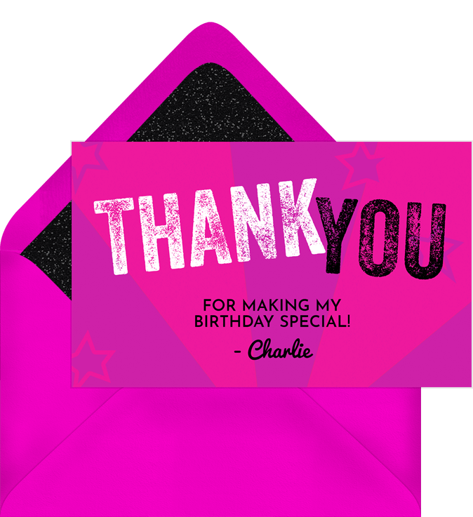 Rock Star Thank You Notes | Greenvelope.com