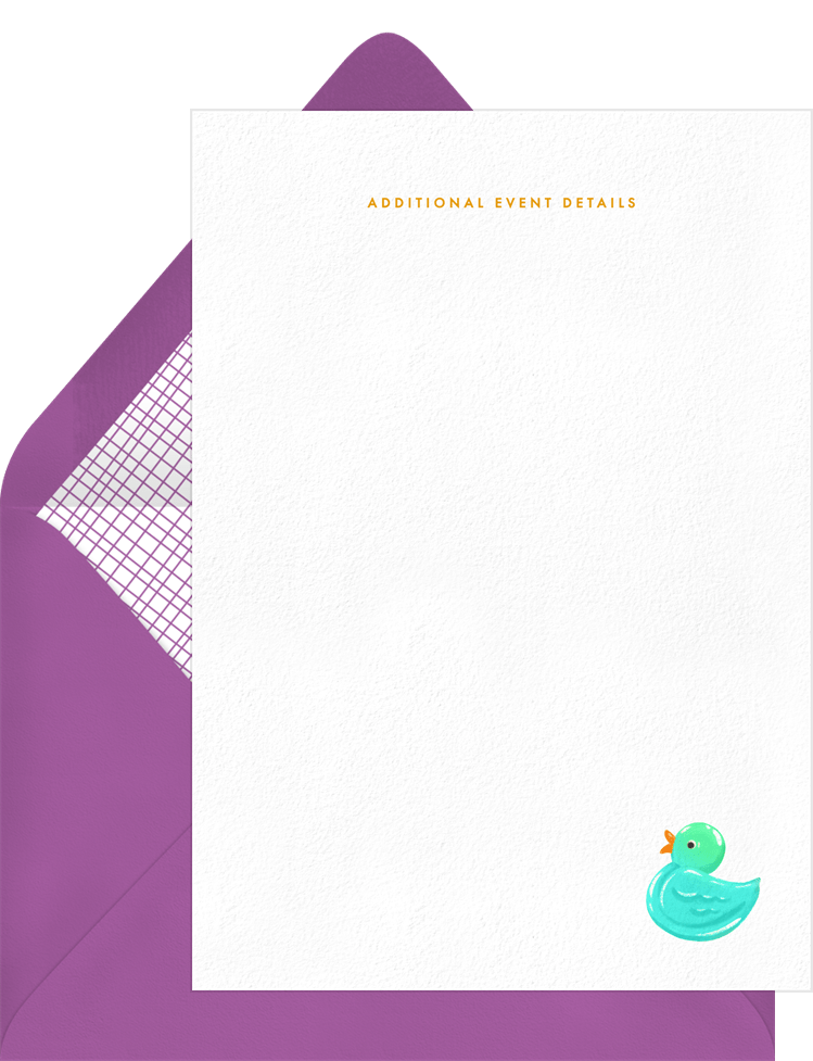 Baby Shower Purple Border