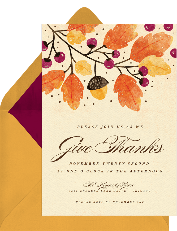 Rustic Autumn Invitations | Greenvelope.com