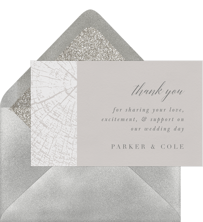 Rustic Carving Thank You Notes | Greenvelope.com