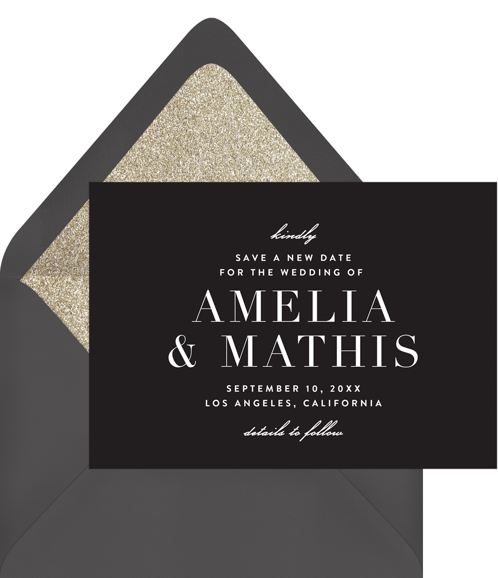 Save A New Date Announcements | Greenvelope.com