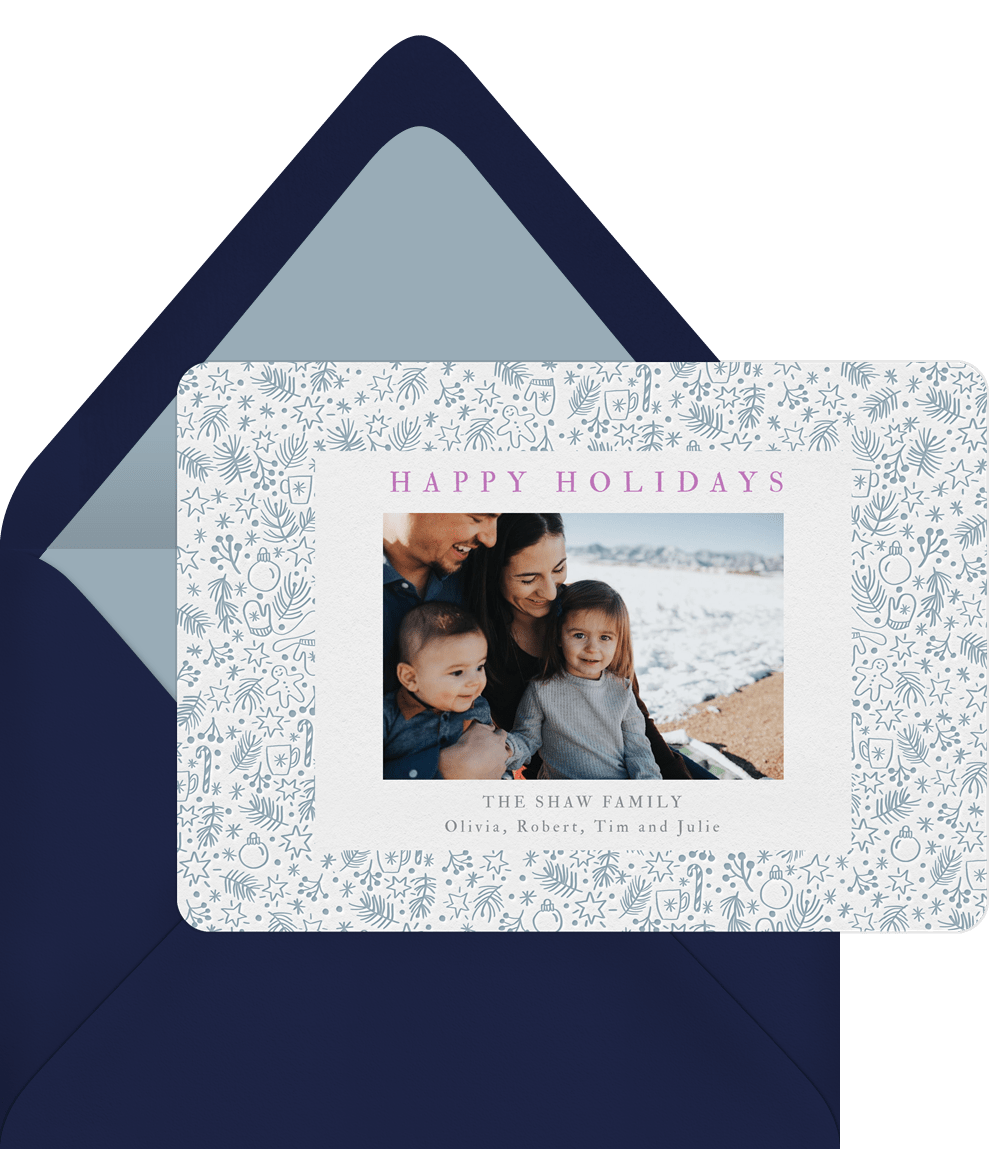 Scribbled Holiday Cards | Greenvelope.com