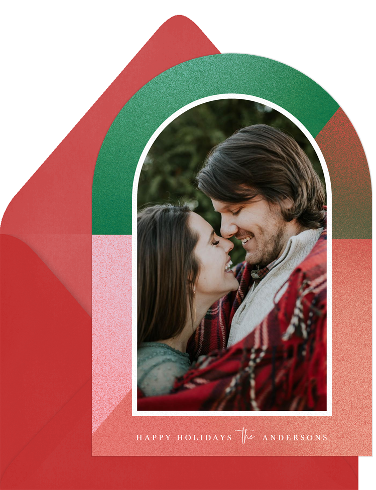 Shimmering Arch Cards | Greenvelope.com