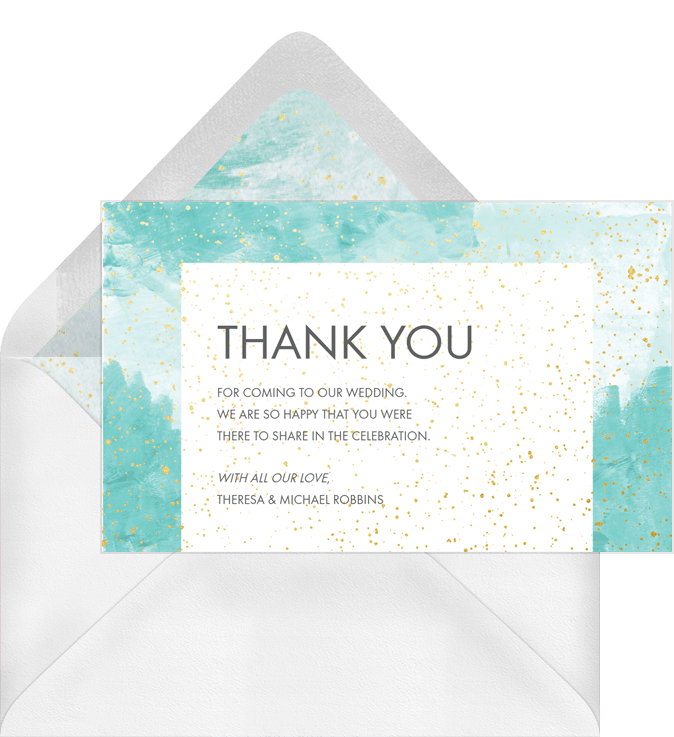 Simple Color Thank You Notes | Greenvelope.com