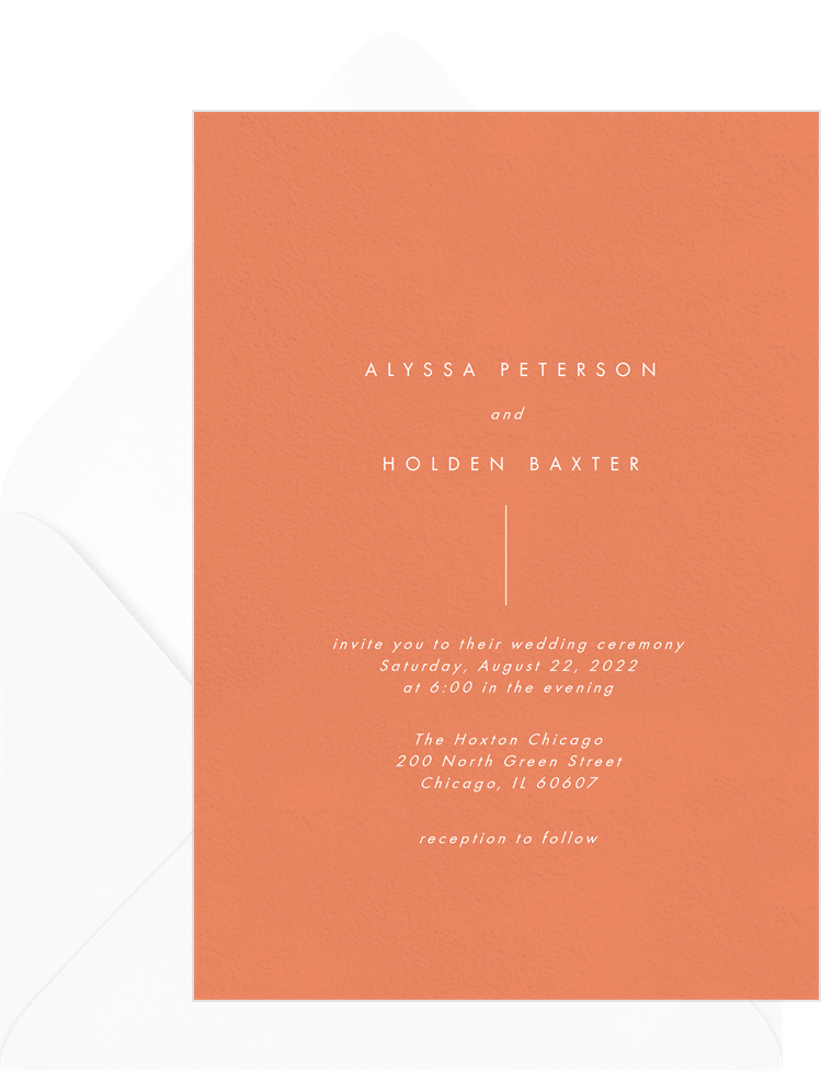 Simply Minimal Invitations | Greenvelope.com