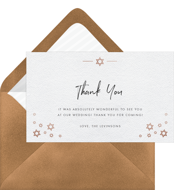 Simply Stars Thank You Notes | Greenvelope.com