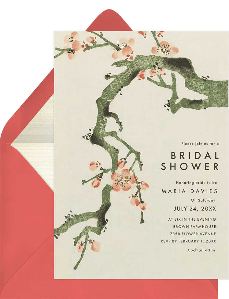 Spring Cherry Blossoms Invitations | Greenvelope.com
