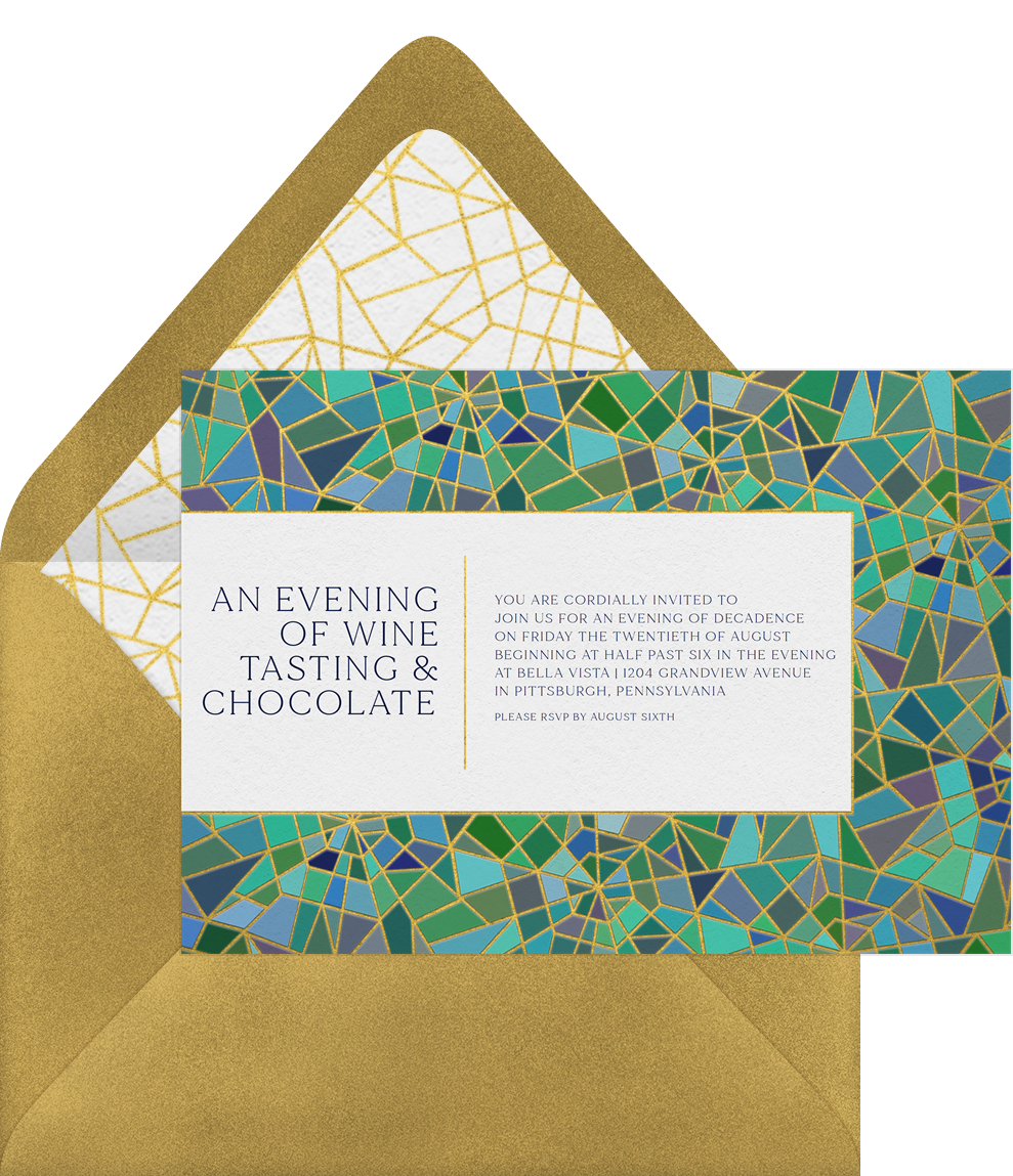 Stained Glass Invitations | Greenvelope.com