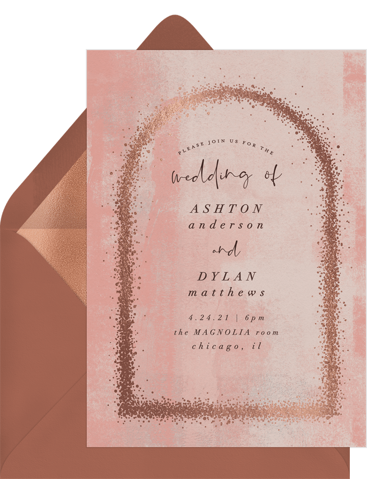 Stippled Arch Invitations | Greenvelope.com